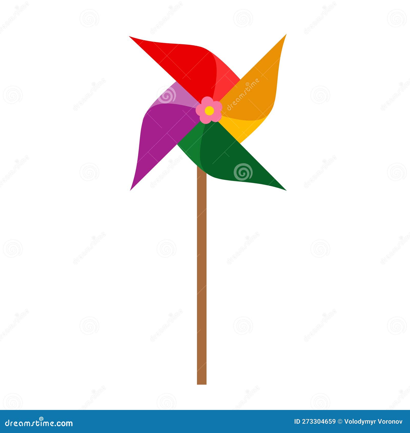 Pinwheel Icon. Flat Illustration of Pinwheel Vector Icon Stock Vector ...
