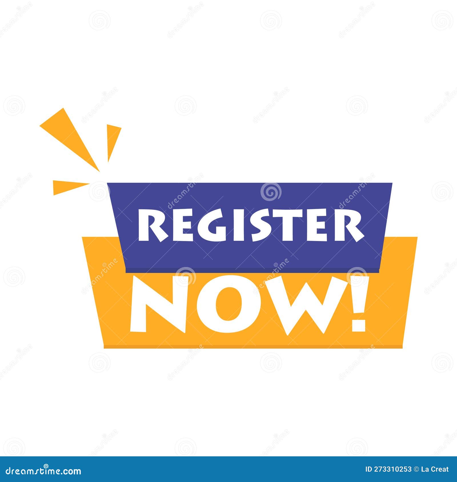 Emblem for Marketing Promo Discounts and Registration Stock Vector ...