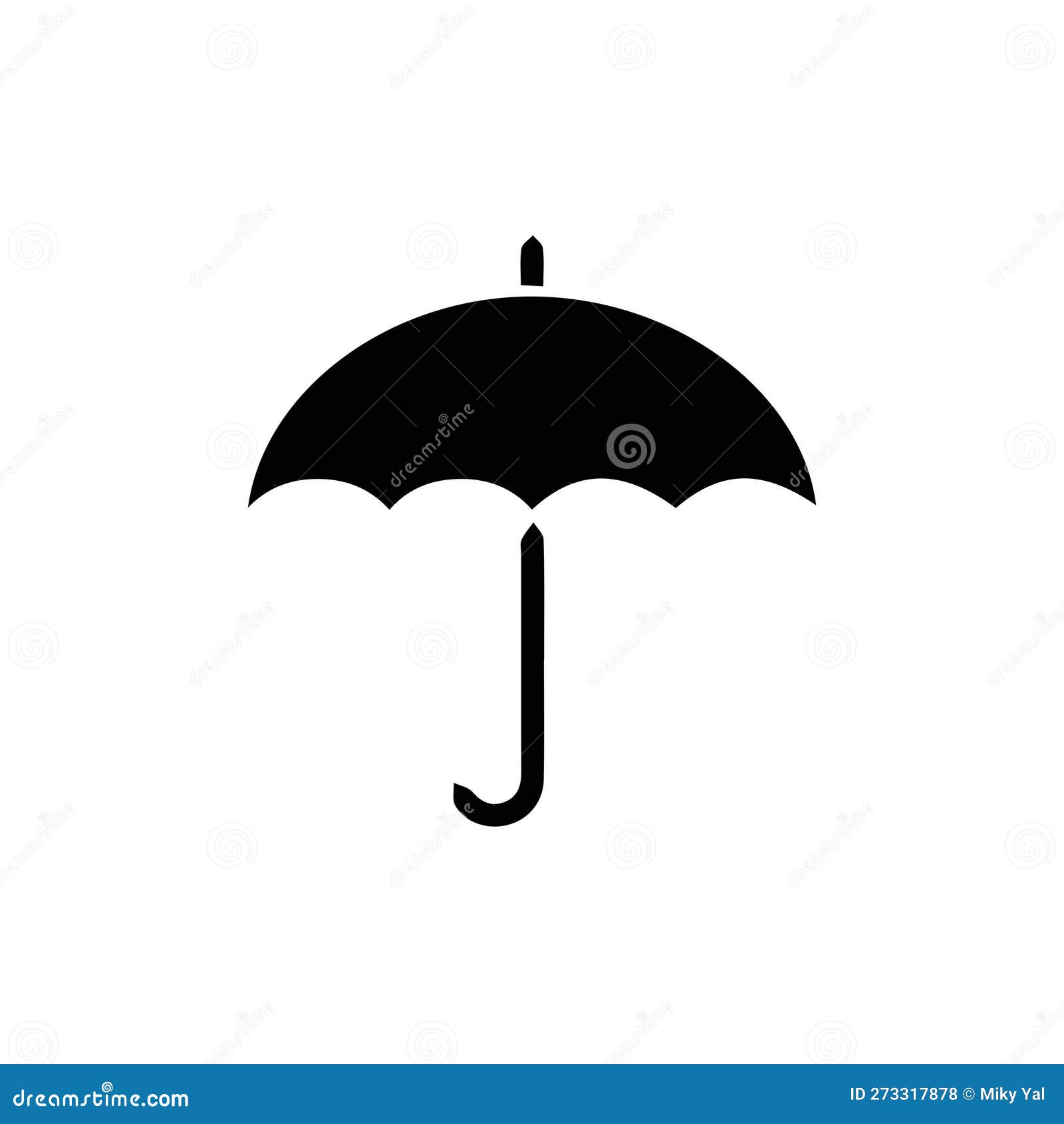 Umbrella Icon Vector, Rain Illustration Sign Collection, Weather Symbol ...