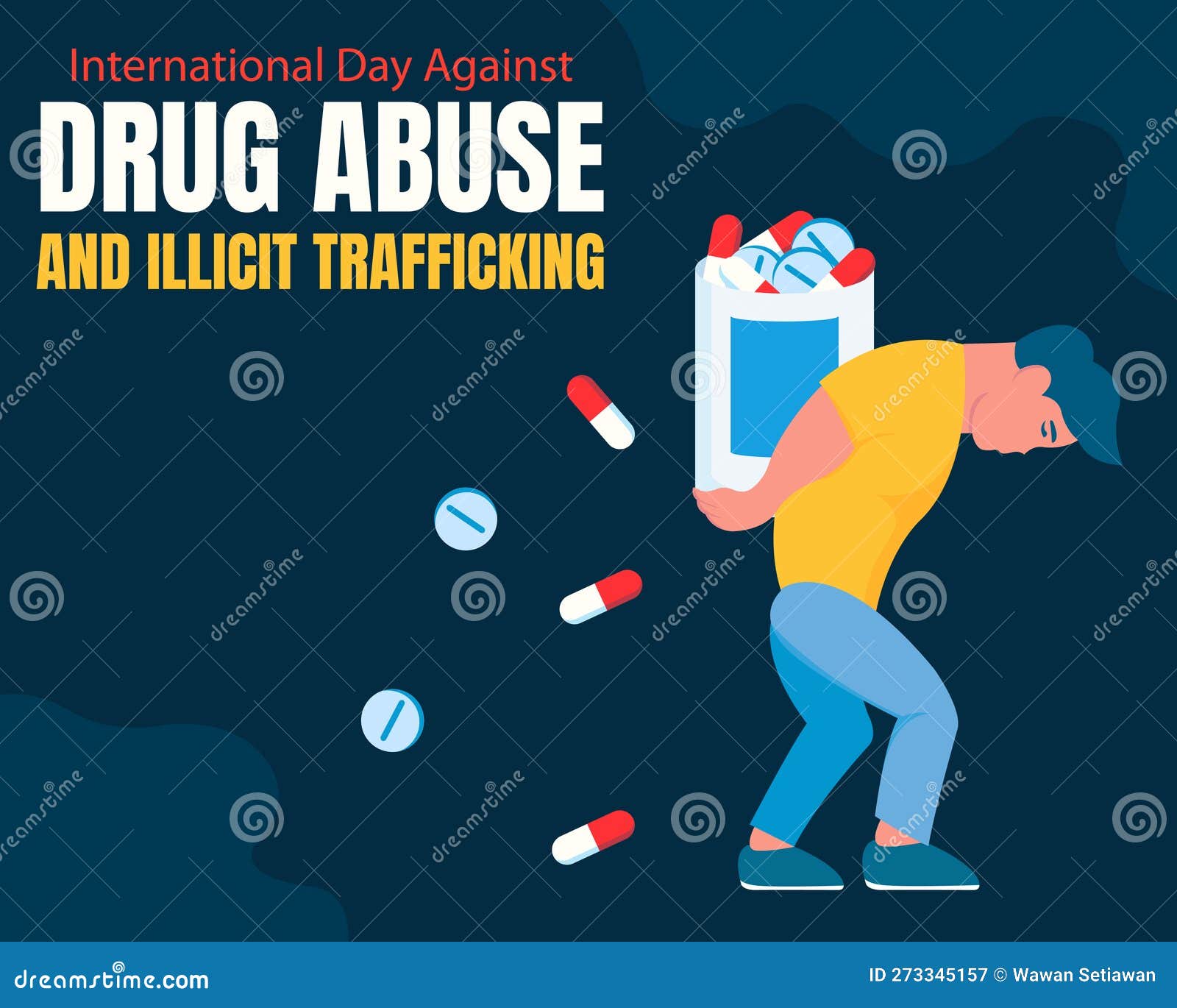 Illustration Vector Graphic of a Man Holding a Bottle Filled with ...