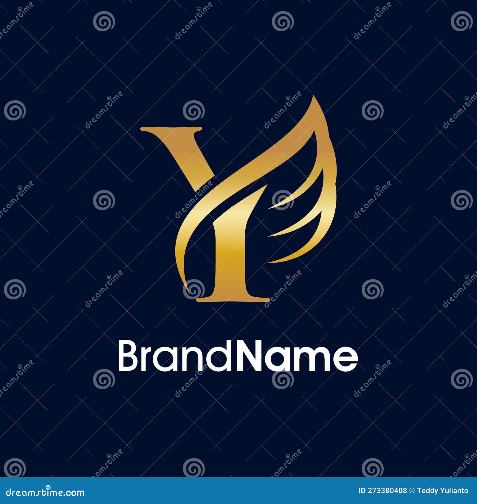 Elegant Initial Y Wing Logo Stock Vector - Illustration of letter ...