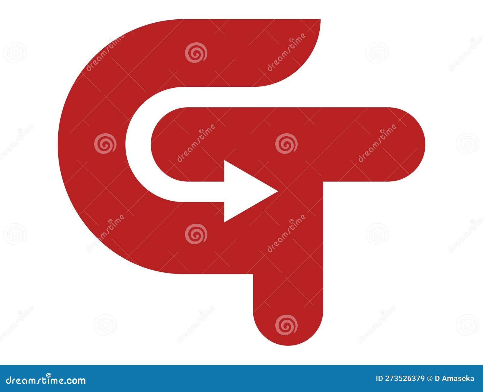 GT Modern Letter Logo Design Stock Vector - Illustration of artistic ...