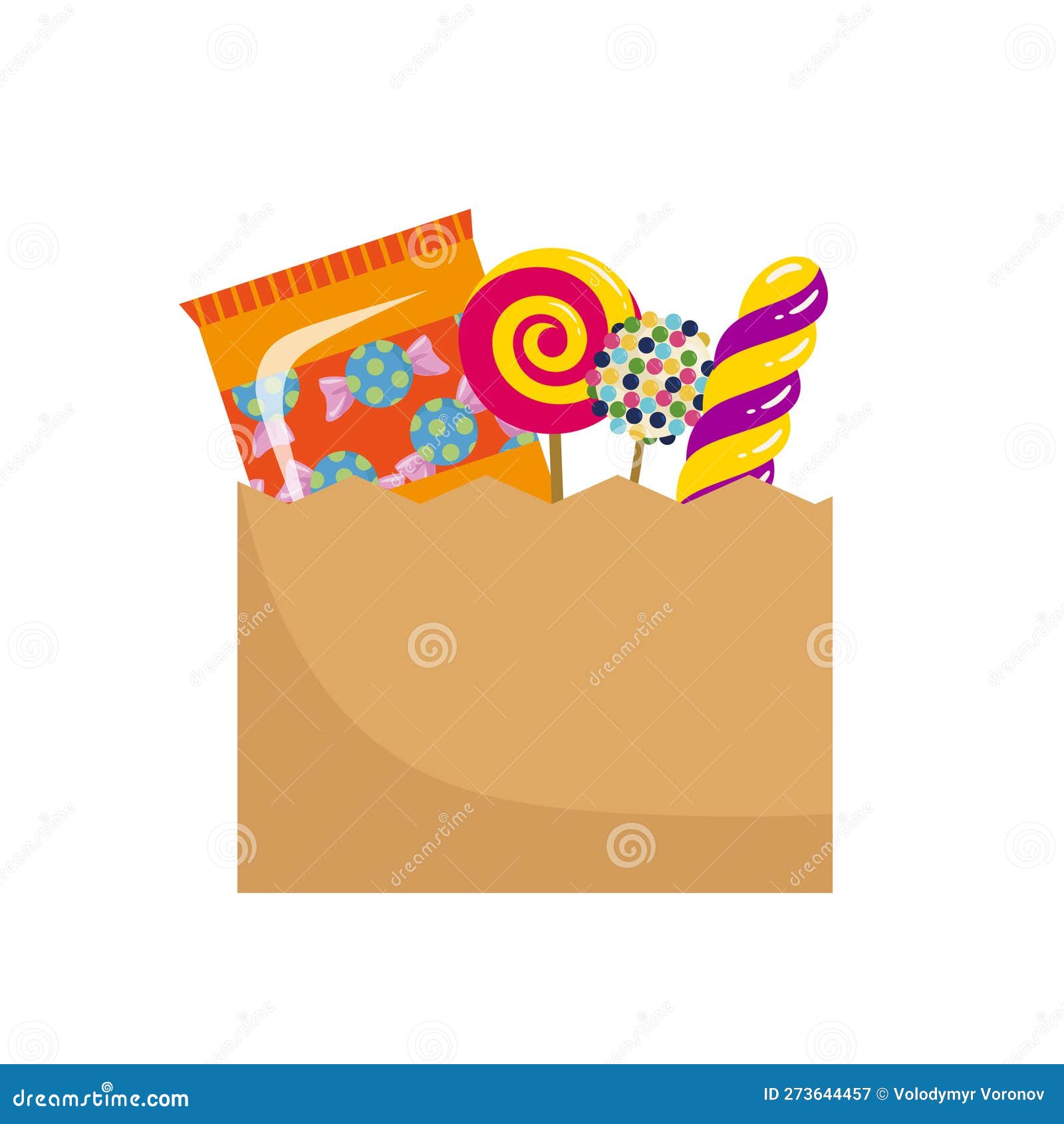 Lollipops Set. Vector Illustration Isolated On White Background ...