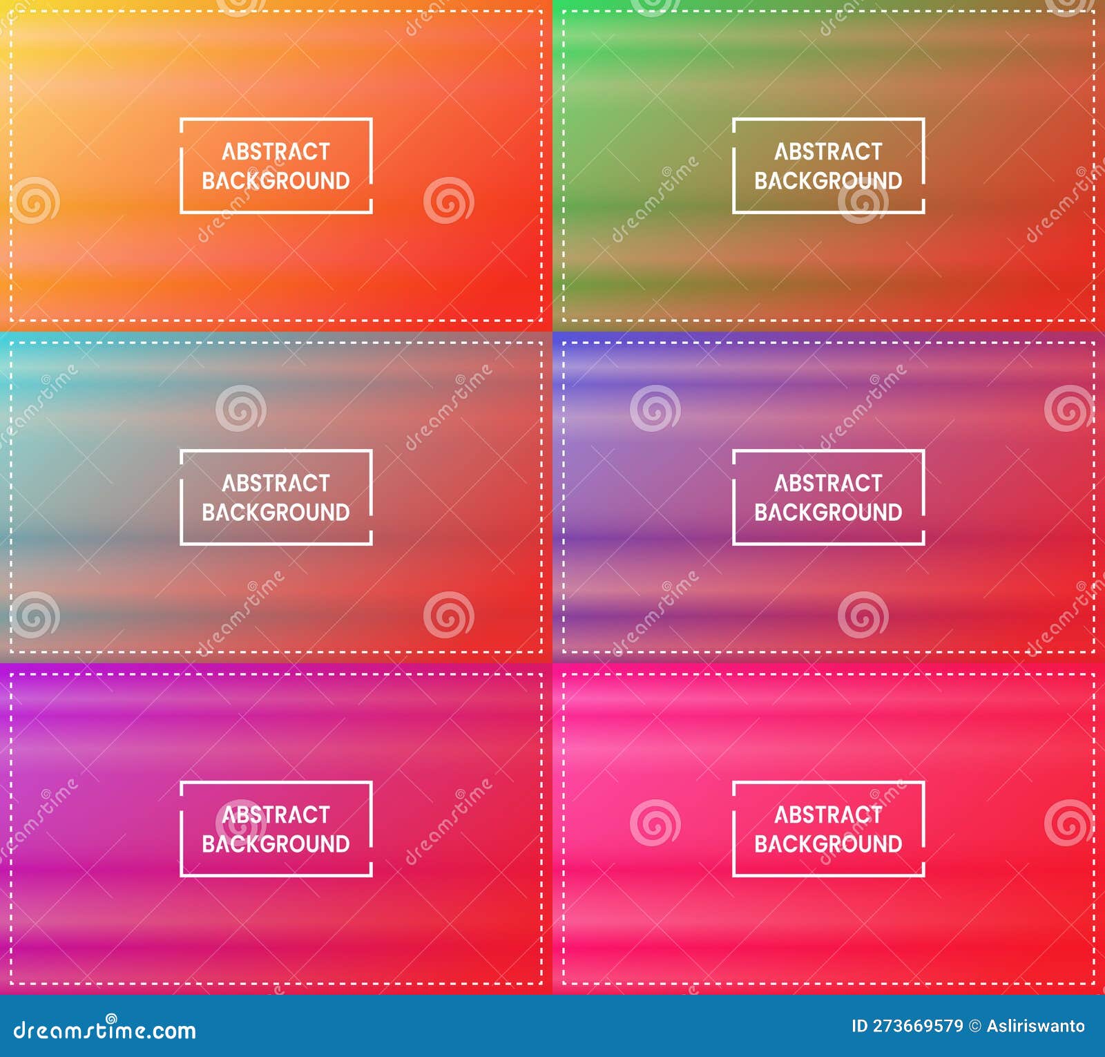 Six Sets of Horizontal Gradient Background. Shiny, Simple, Blur, Modern ...