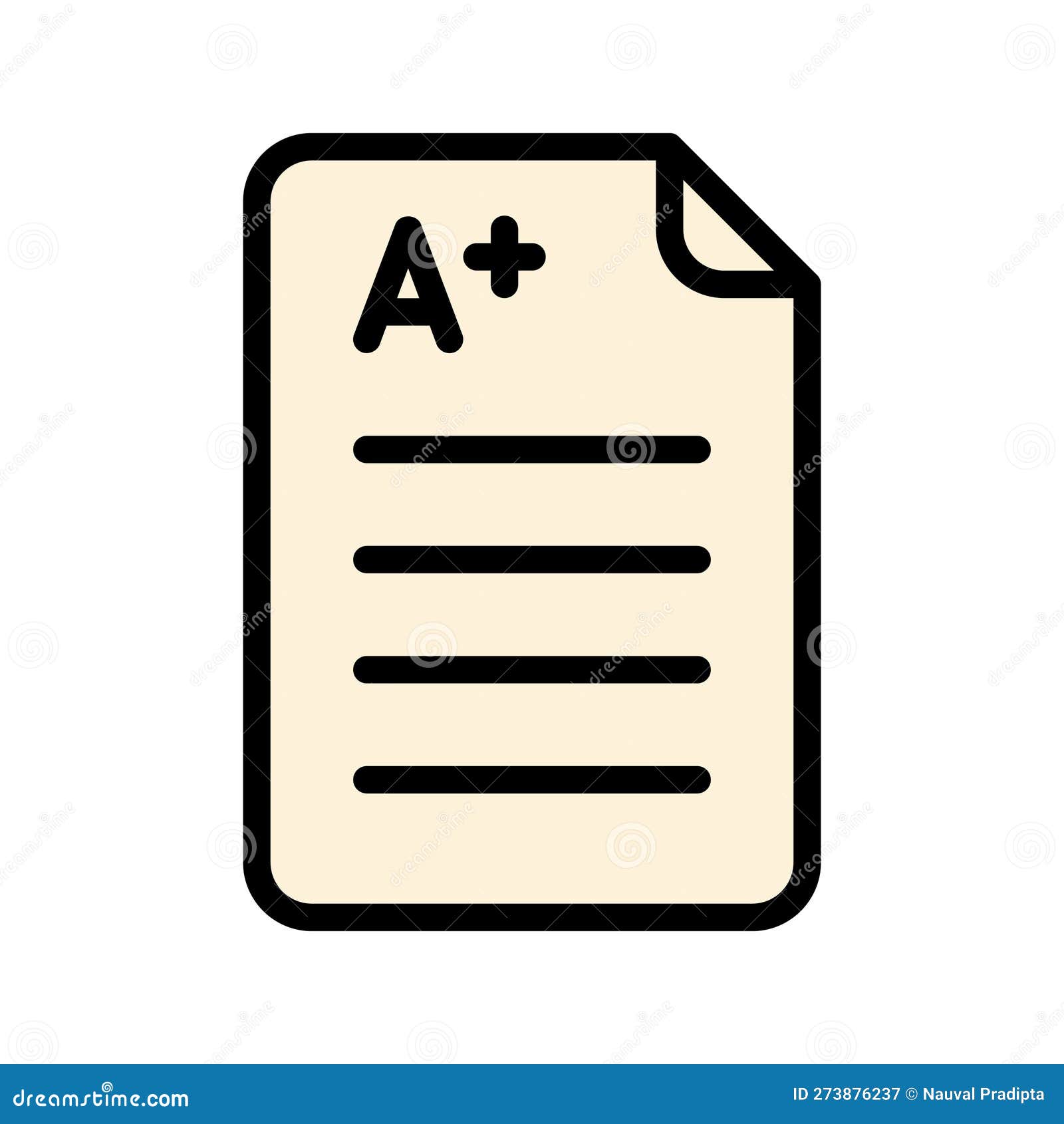 Exam Filled Line Style Icon Stock Vector - Illustration of checkmark ...