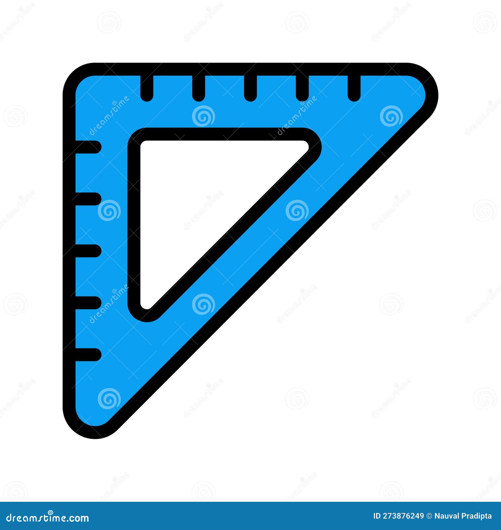 Triangle Ruler Filled Line Style Icon Stock Vector - Illustration of ...