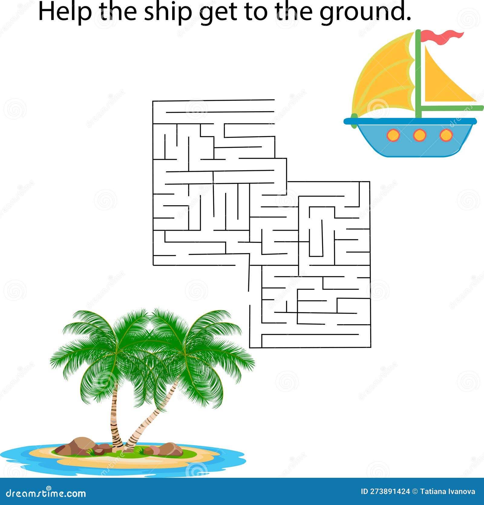 18 maze ship island stock illustration. Illustration of help - 273891424