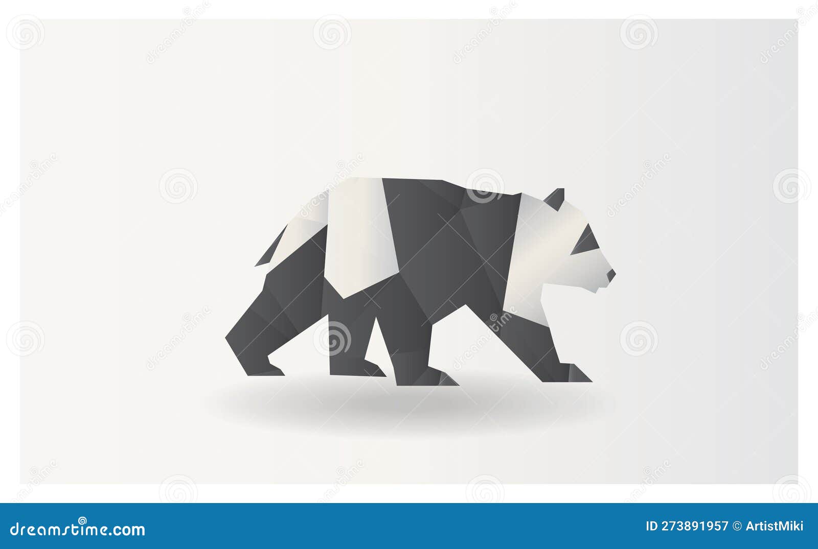 Geometric Panda Clip Art Design, Vector Stock Vector - Illustration of ...