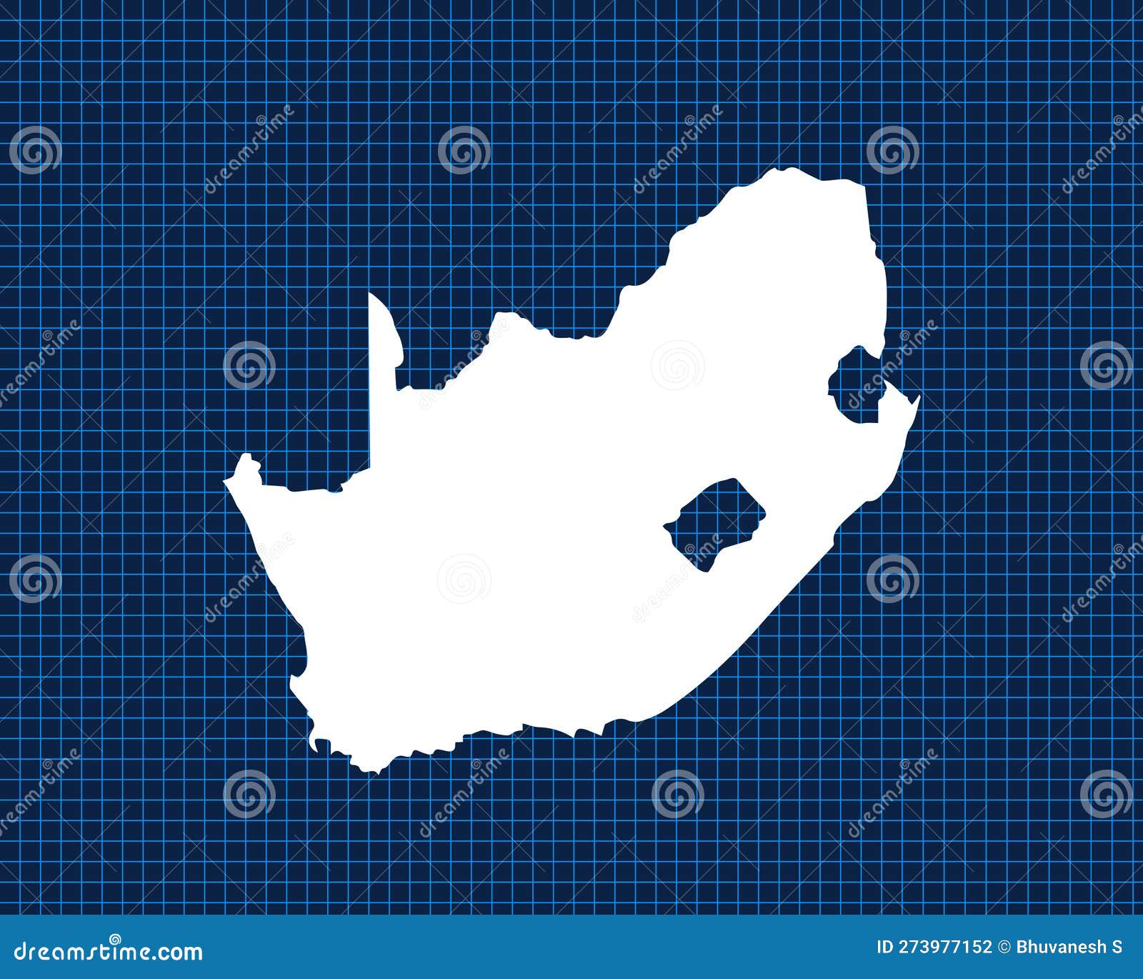 White Map Design Isolated on Blue Neon Grid with Dark Background of ...