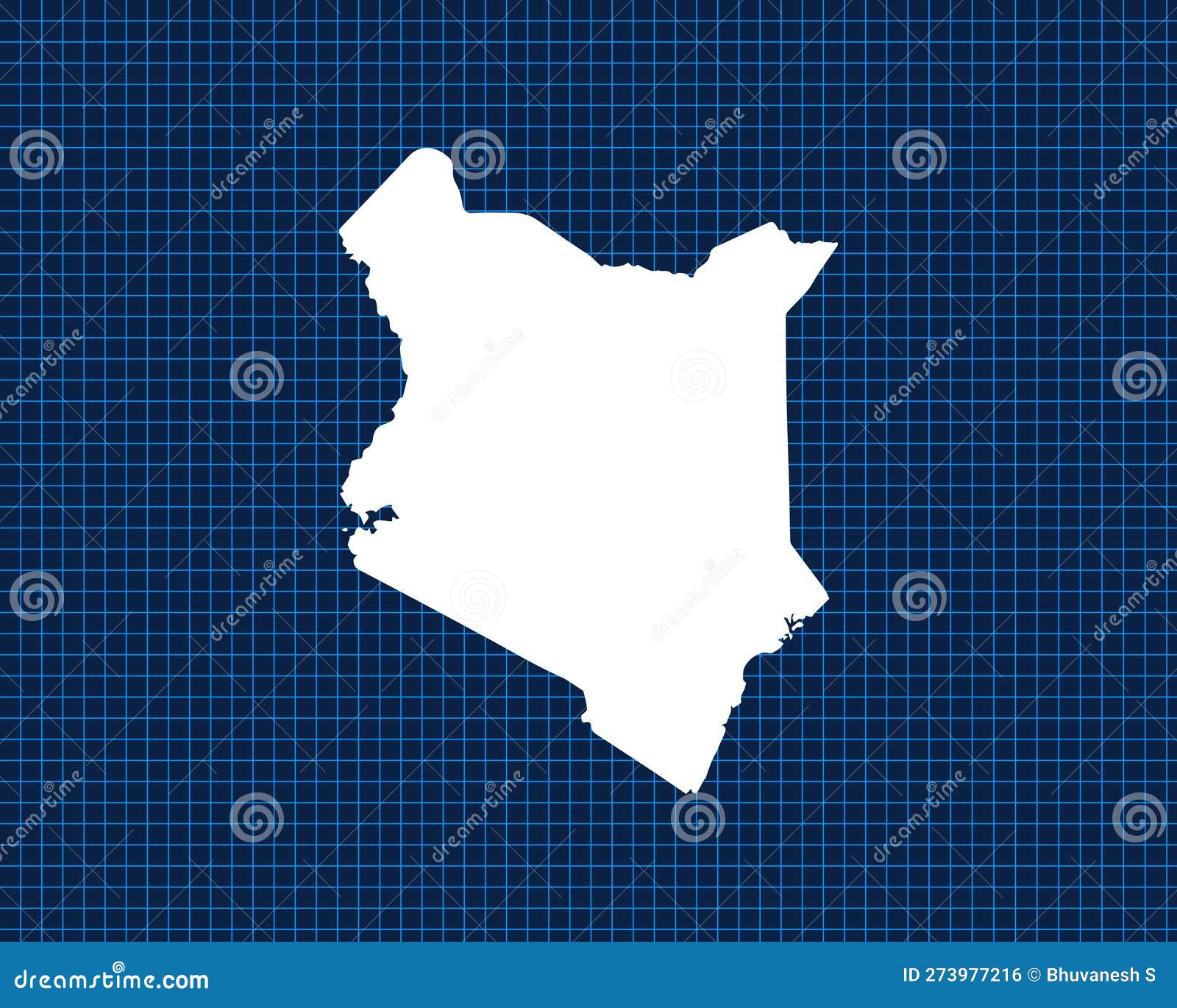 White Map Design Isolated on Blue Neon Grid with Dark Background of ...