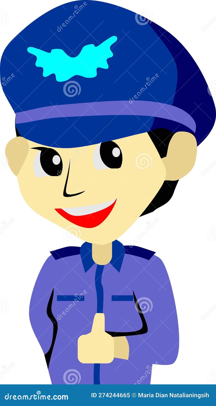 Air Force Boy Cartoon Occupation Vector Stock Vector - Illustration of ...