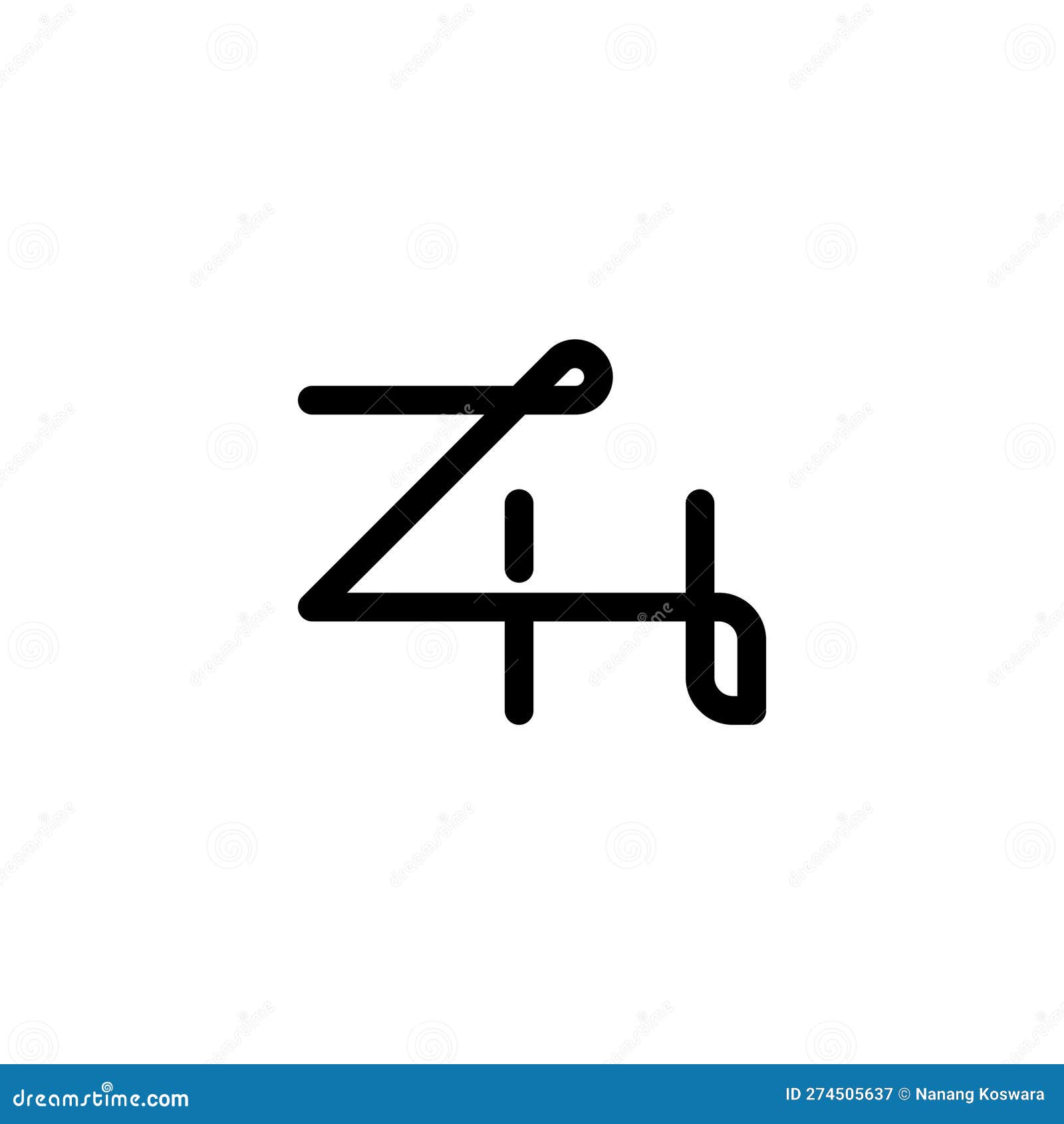 ZH Logo, ZH Monogram, Initial ZH Logo, Letter ZH Logo, Letter ZH Icon ...