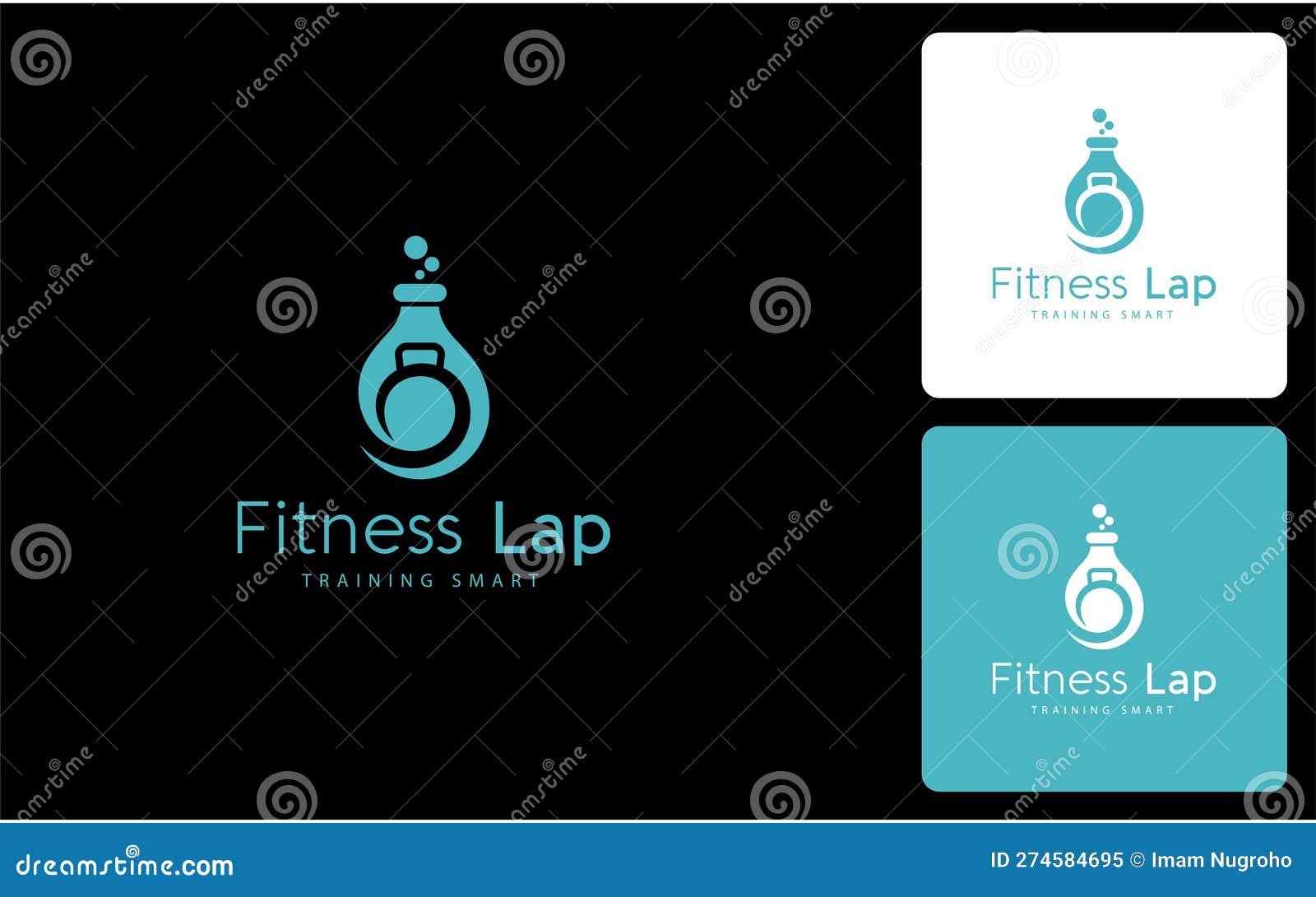 Fitness Lap Modern Logo Vector Stock Vector - Illustration of print ...