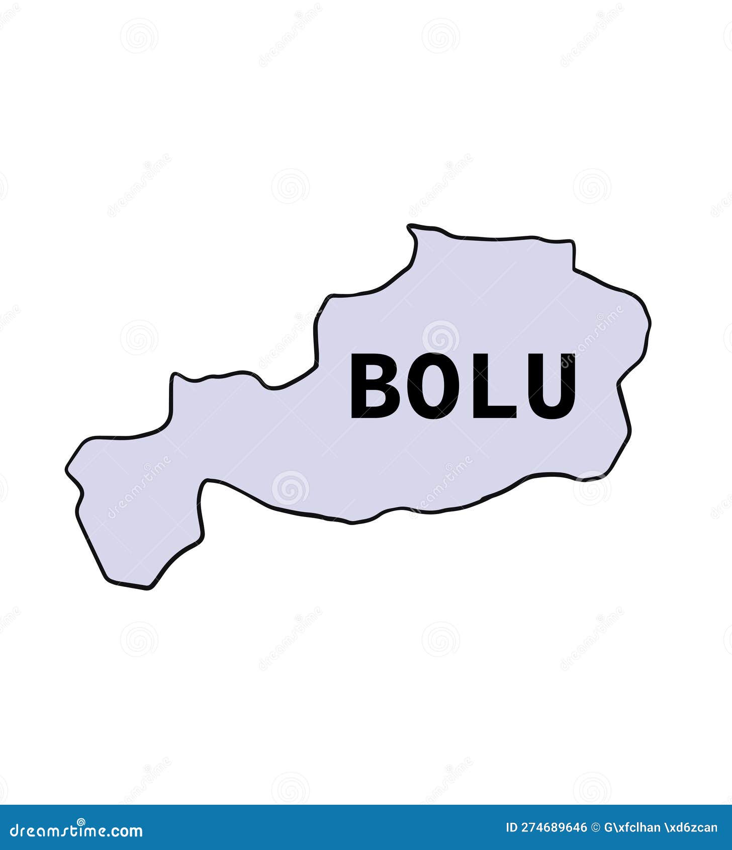 Discover Bolu Province S Regions with a Clear Vector Map Stock Vector ...