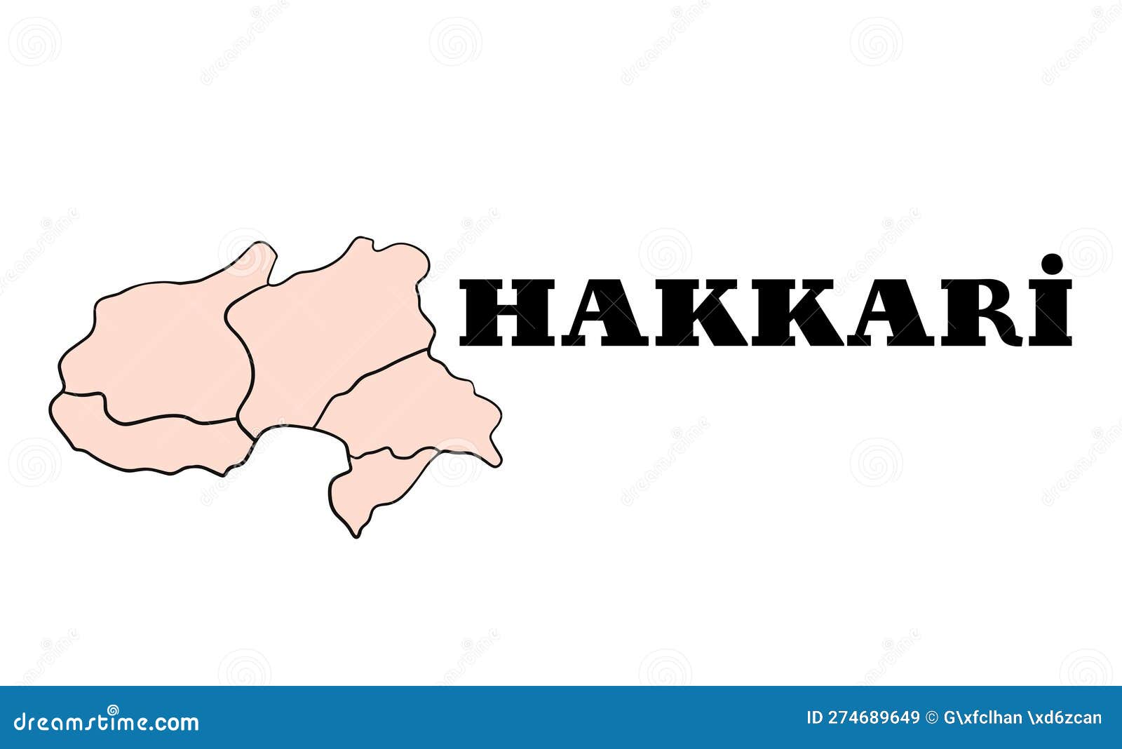 Explore Hakkari Province S Regions with a Detailed Vector Map Stock Vector - Illustration of ...
