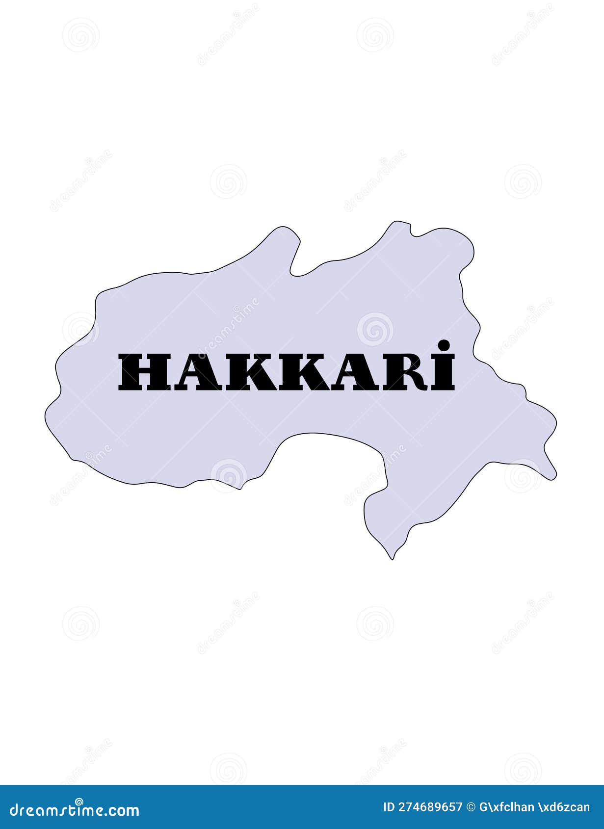 Discover Hakkari Province S Regions with a Clear Vector Map Stock ...