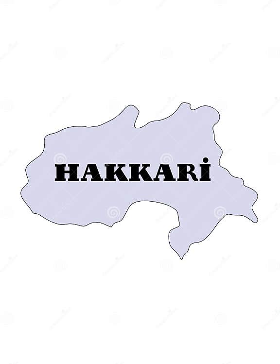 Discover Hakkari Province S Regions with a Clear Vector Map Stock ...
