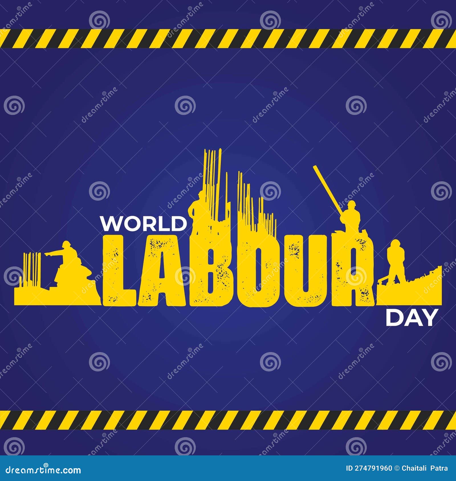 World Labor Day on 1 May. Construction View. Vector Illustration Design ...