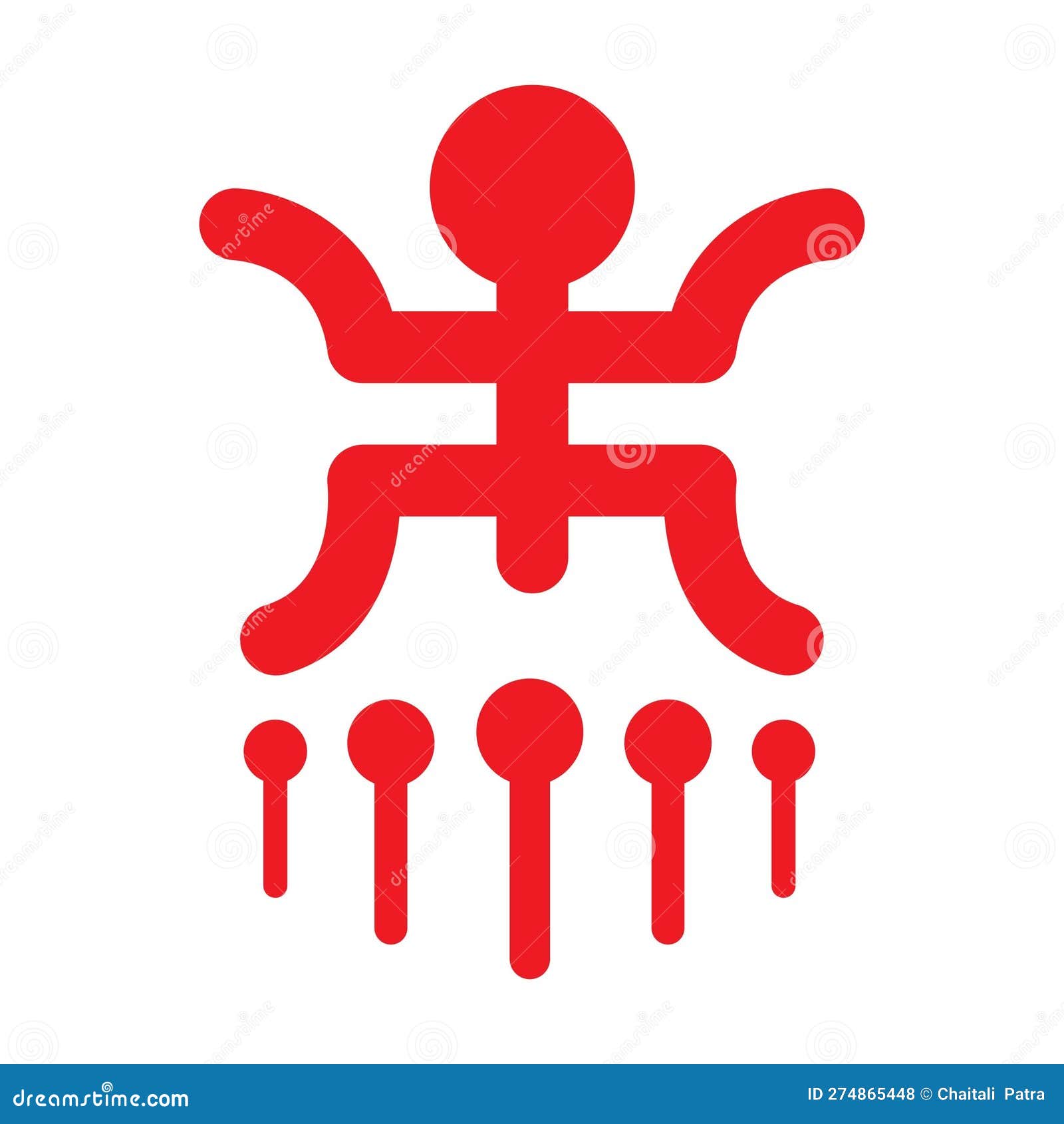 Indian Swastik Symbol With Subh Deepawali Background Illustration ...