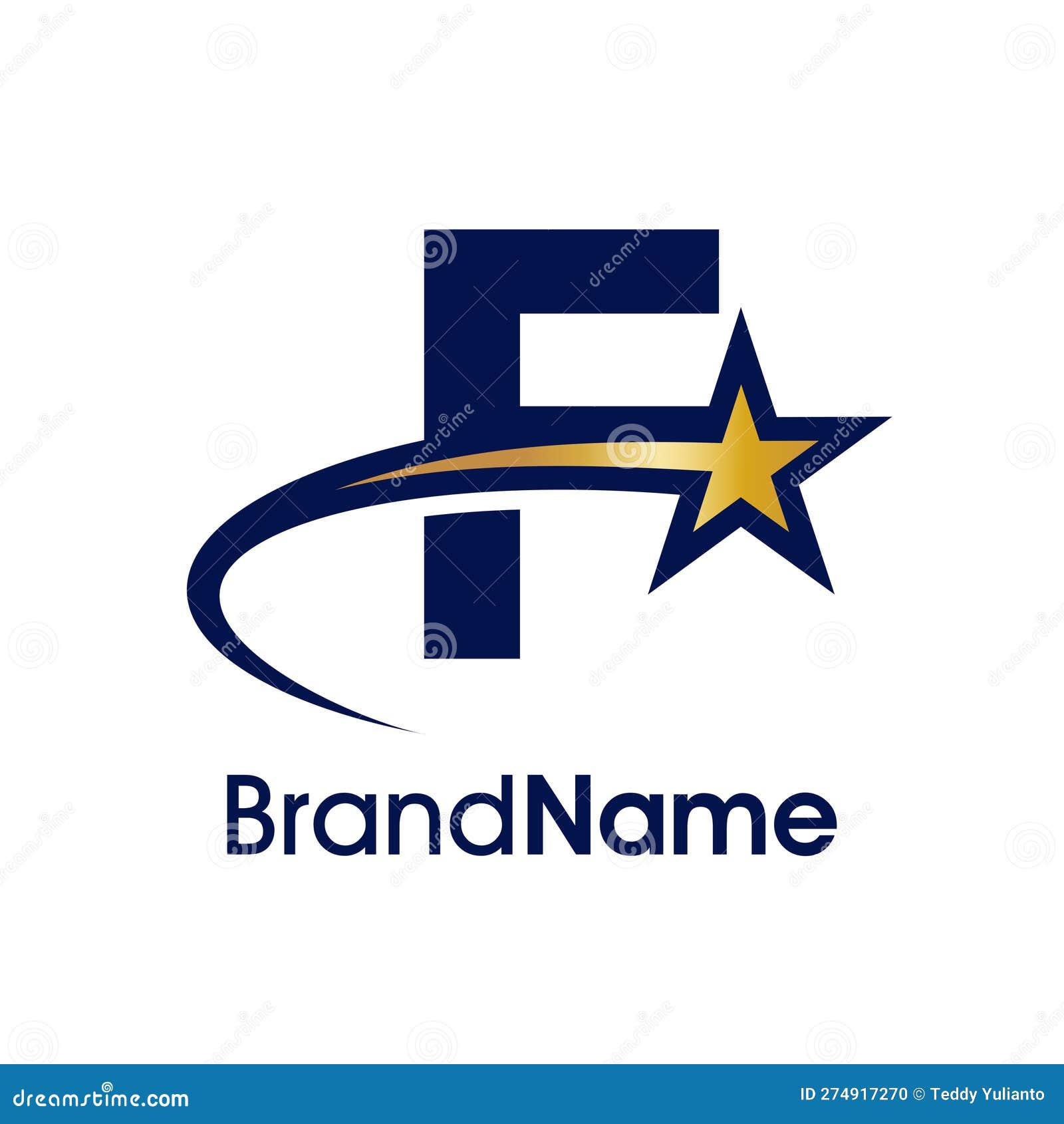 Initial F Star Logo stock vector. Illustration of concept - 274917270