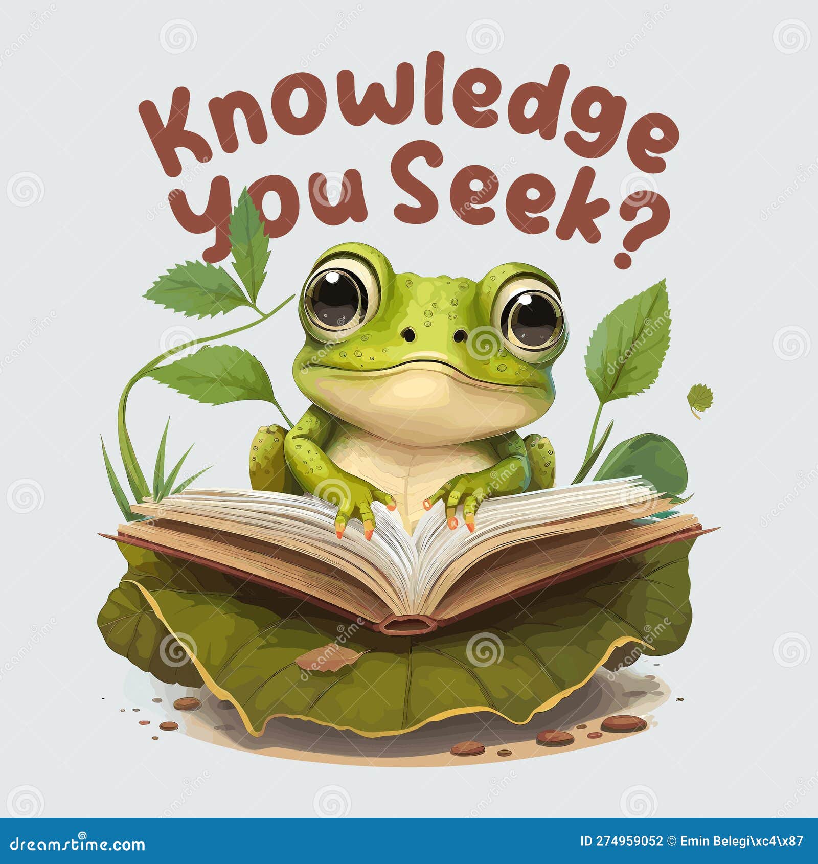 Frog With A Question Mark Stock Photography | CartoonDealer.com #12800372