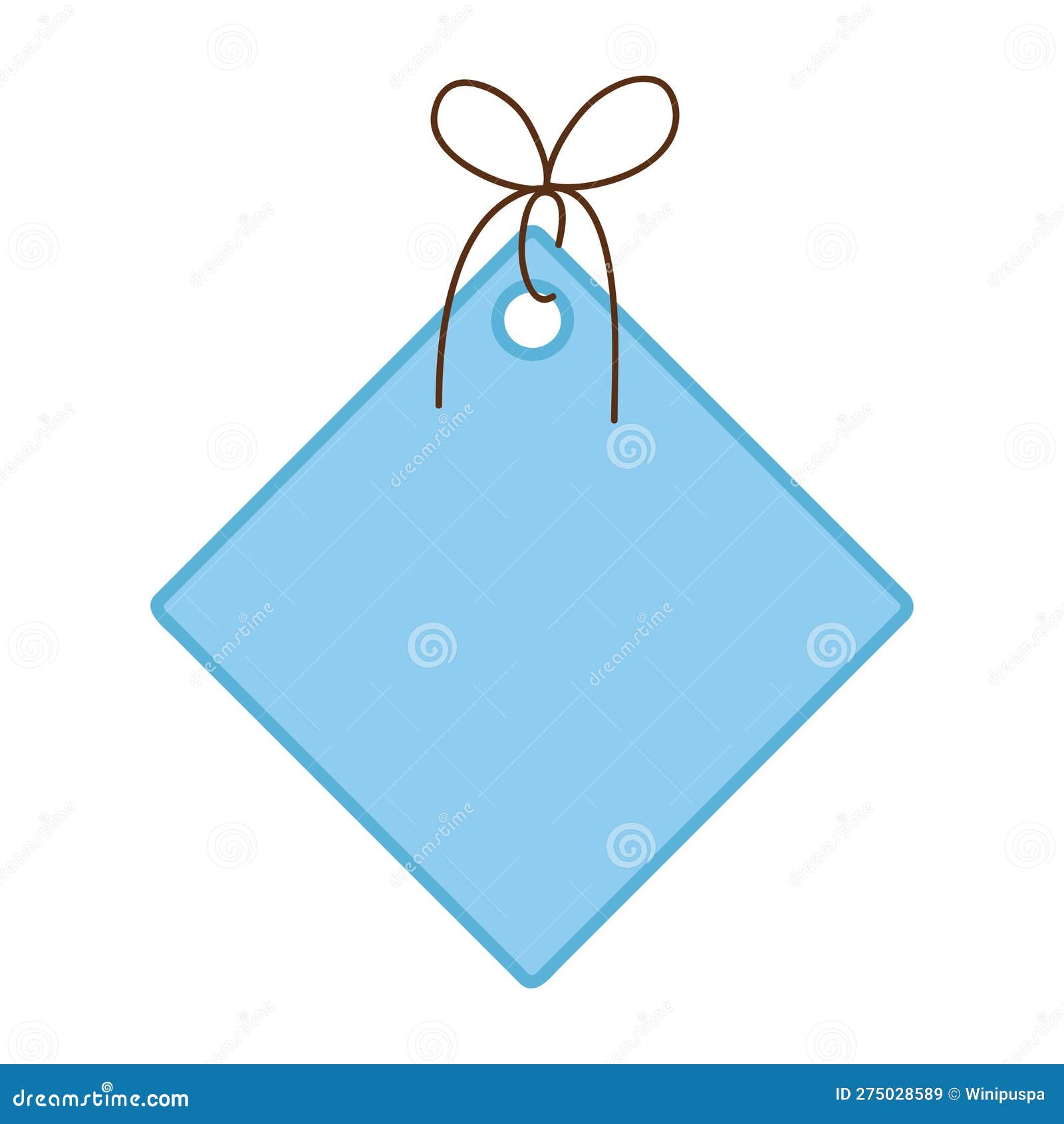 Blank Gift Box Tags or Sale Shopping Labels with Rope Stock Vector ...