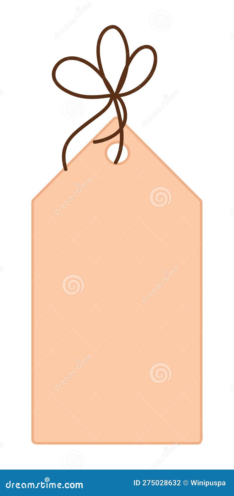 Blank Gift Box Tags or Sale Shopping Labels with Rope Stock Vector ...