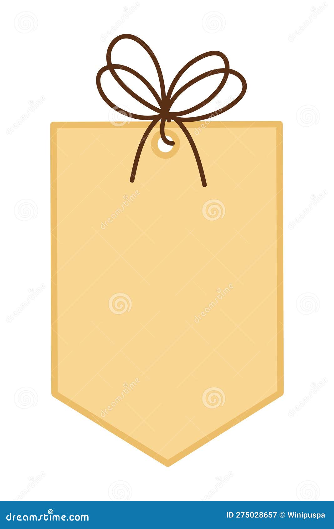 Blank Gift Box Tags or Sale Shopping Labels with Rope Stock Vector ...