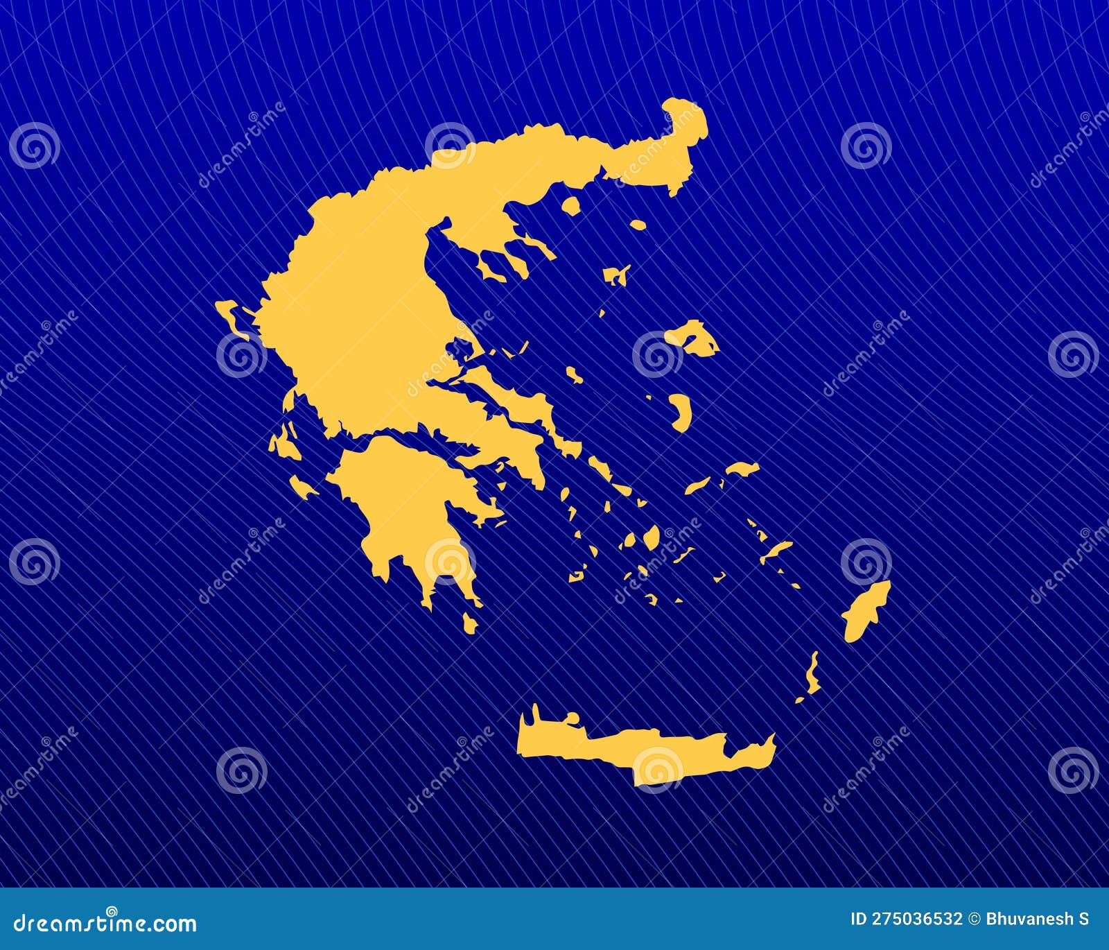Blue Gradient Background, Yellow Map and Curved Lines Design of the ...