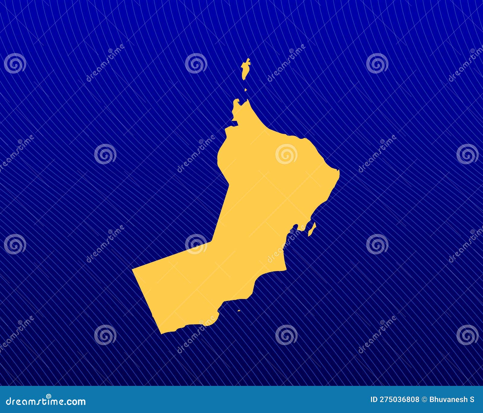 Blue Gradient Background, Yellow Map and Curved Lines Design of the ...