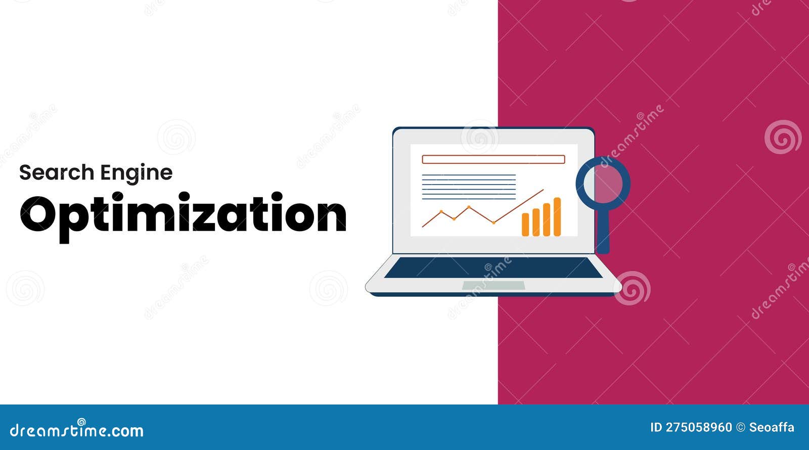 Search Engine Optimization Banner. SEO Header Stock Vector ...