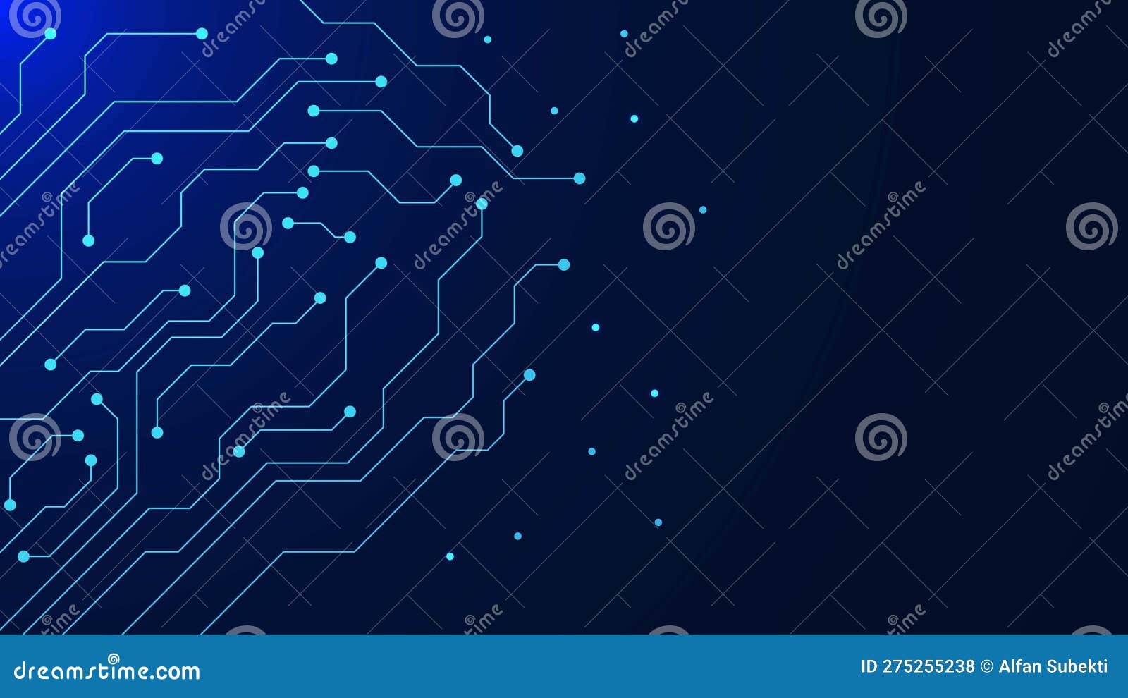 Technology Electronic Circuit Board Texture on Blue Stock Vector ...