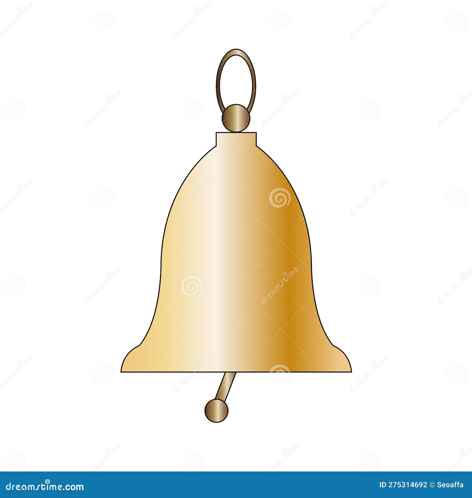 Colored Bell Vector Illustration. Handbell Icon Stock Vector ...
