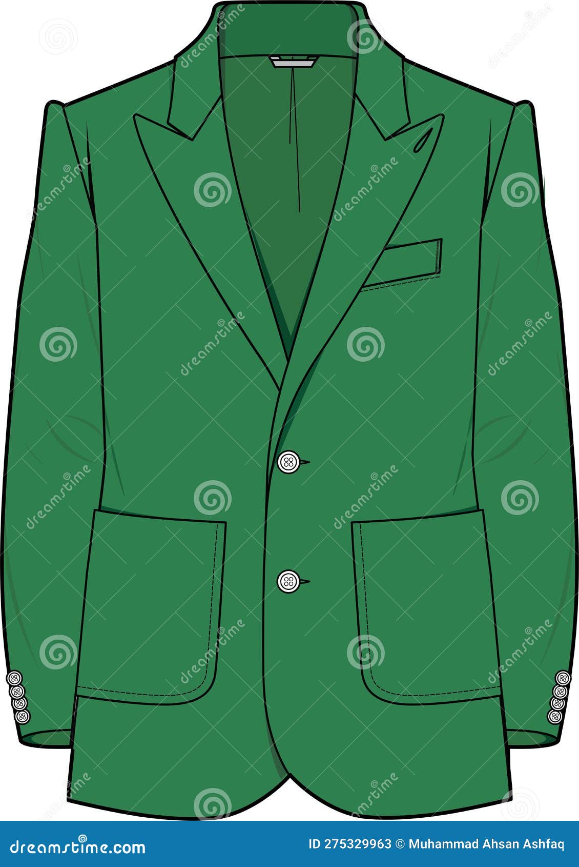 Unisex Corporate Wear Blazer Stock Vector - Illustration of design ...