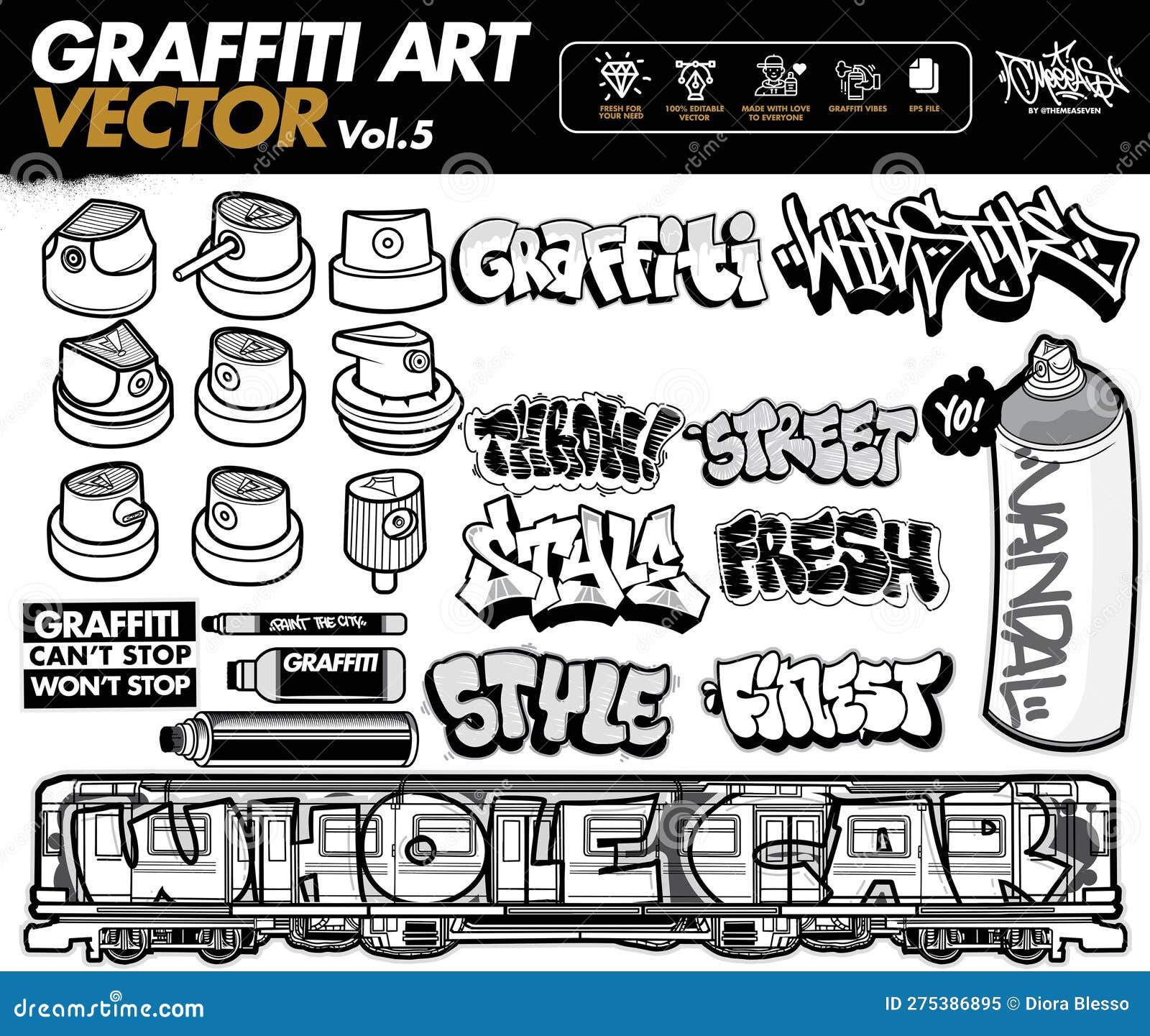 Graffiti Tools Royalty-Free Stock Photo | CartoonDealer.com #39959601