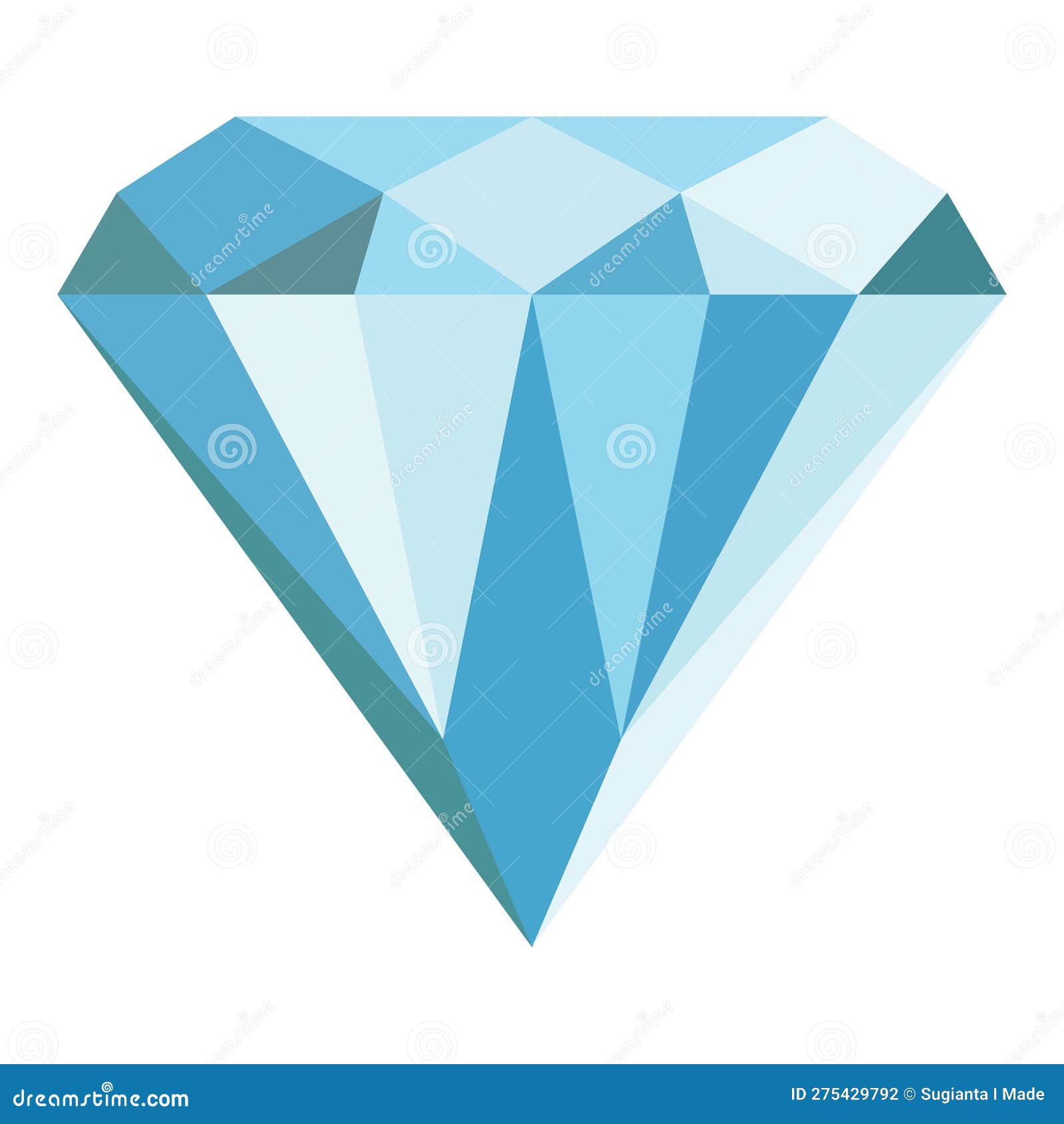 Diamond crystal vector stock vector. Illustration of print - 275429792
