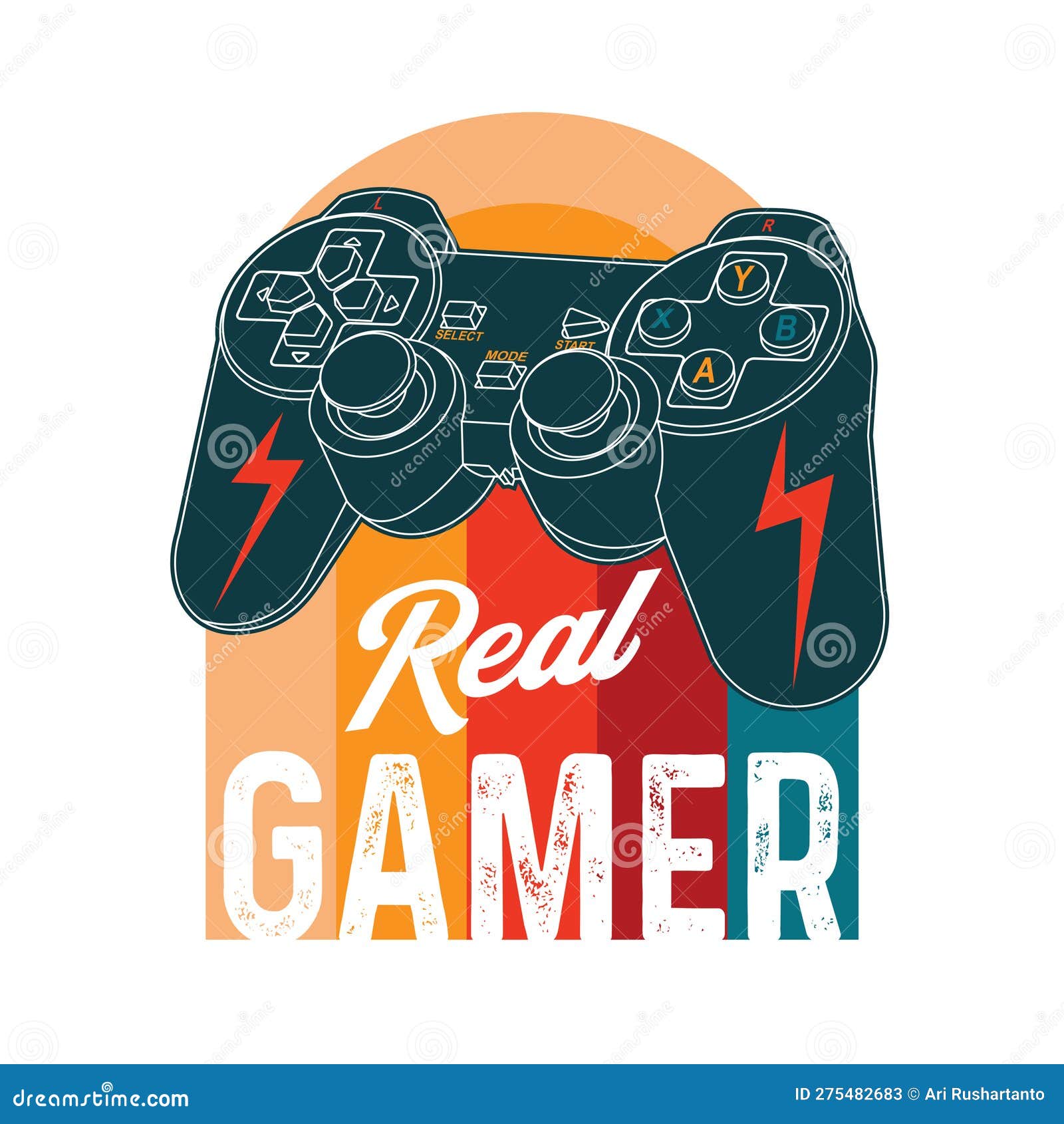 Play Game Vector Illustration Design, Perfect for T Shirt Design Stock ...
