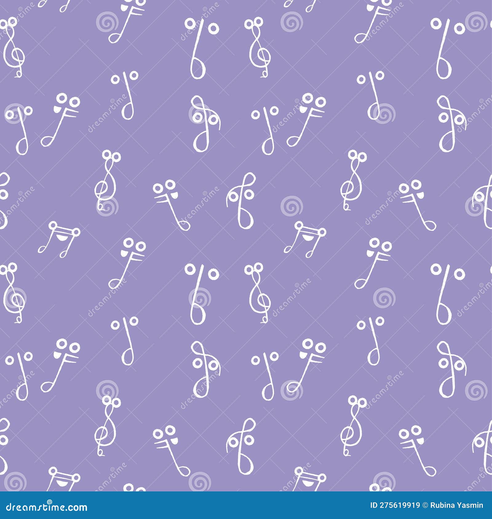 MUSIC BEATS NODES and NOTES SEAMLESS PRINT PATTERN Stock Vector ...