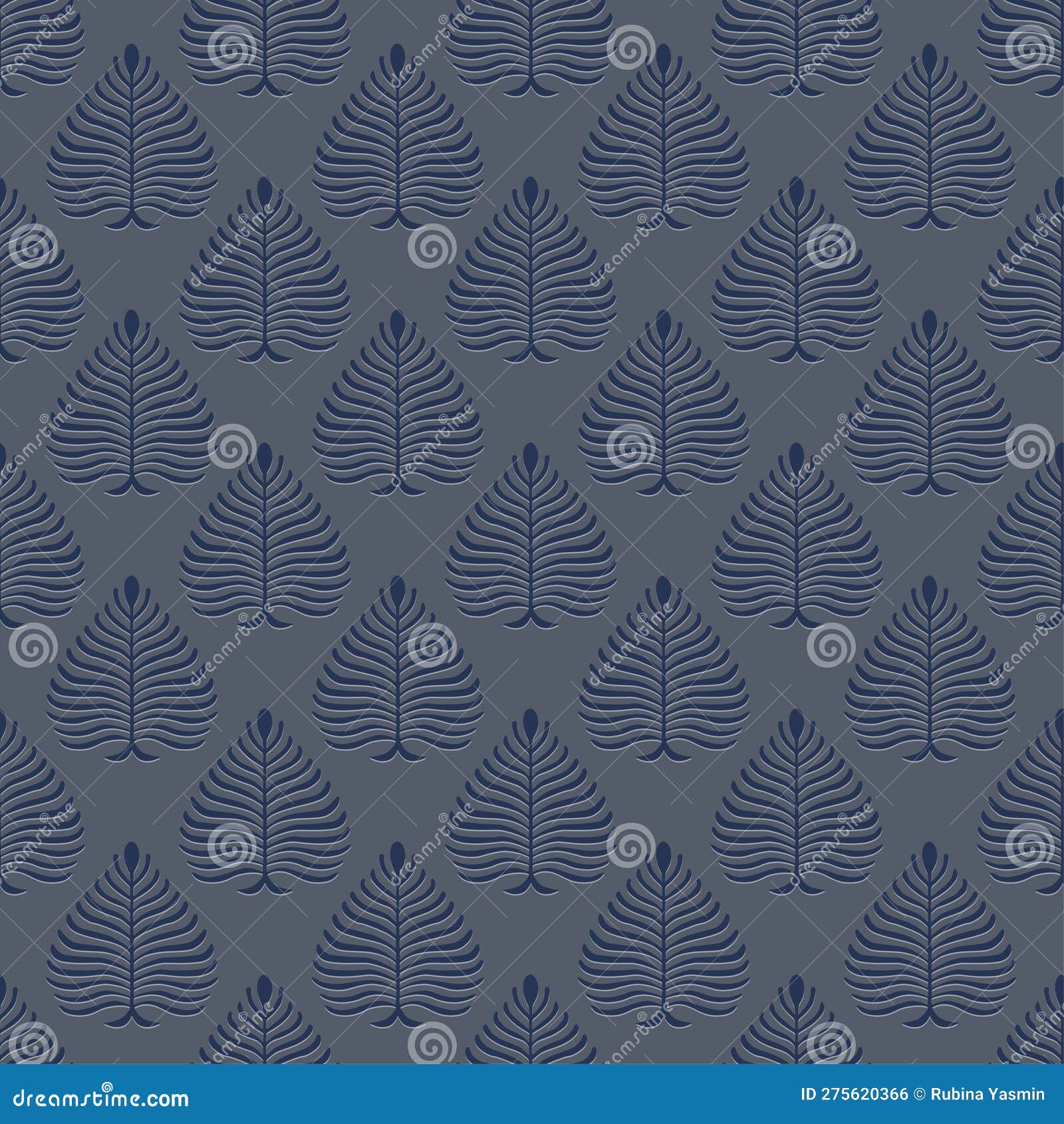 Floral Leaf All Over Print Seamless Pattern Vector Stock Vector ...