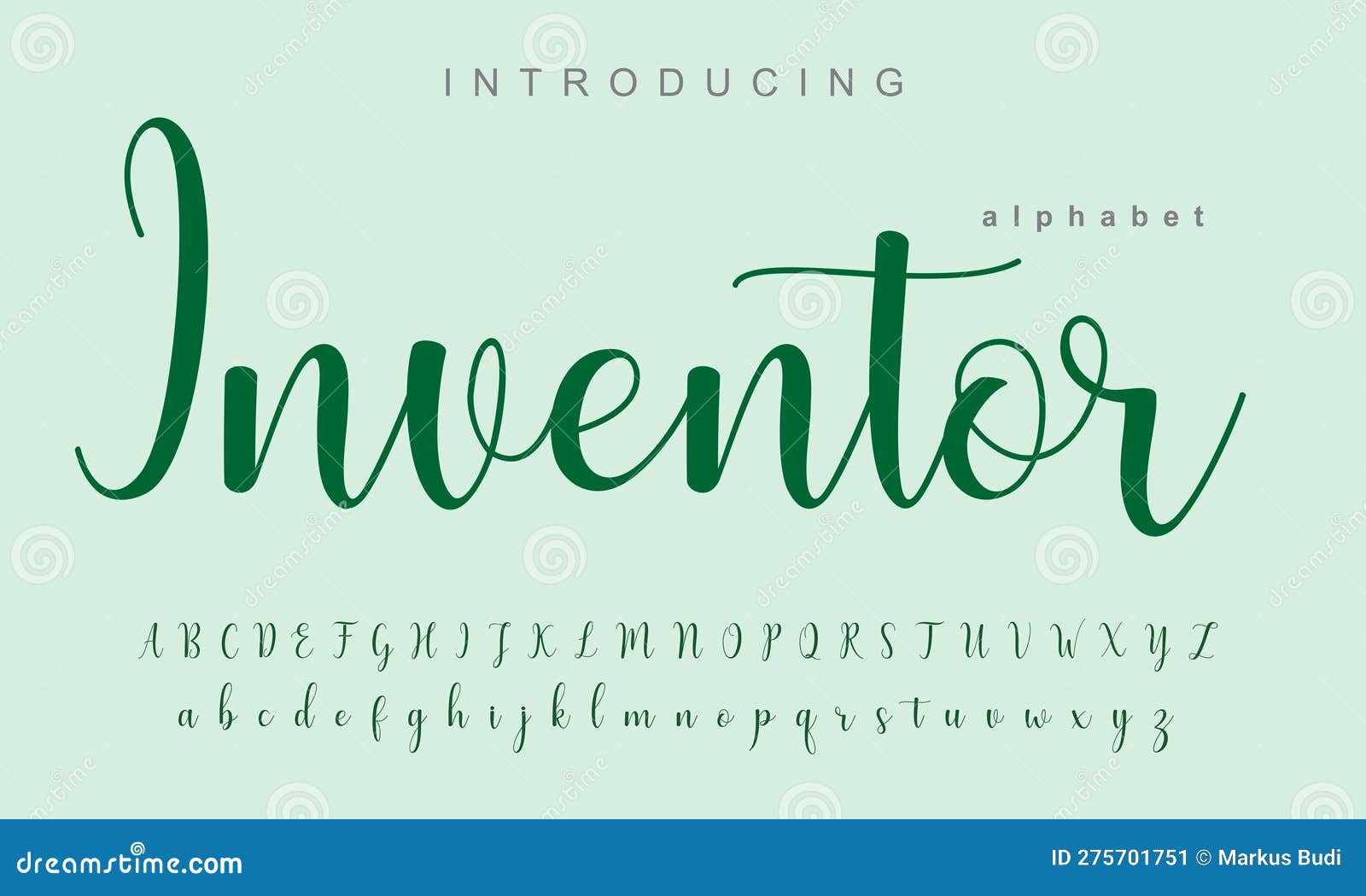 Inventor Font. Elegant Alphabet Letters Font and Number Stock Vector ...