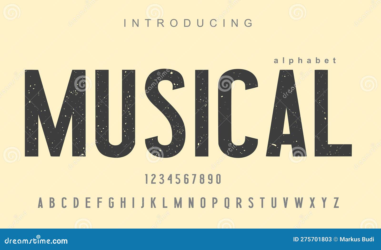 Musical Font. Elegant Alphabet Letters Font and Number Stock Vector ...