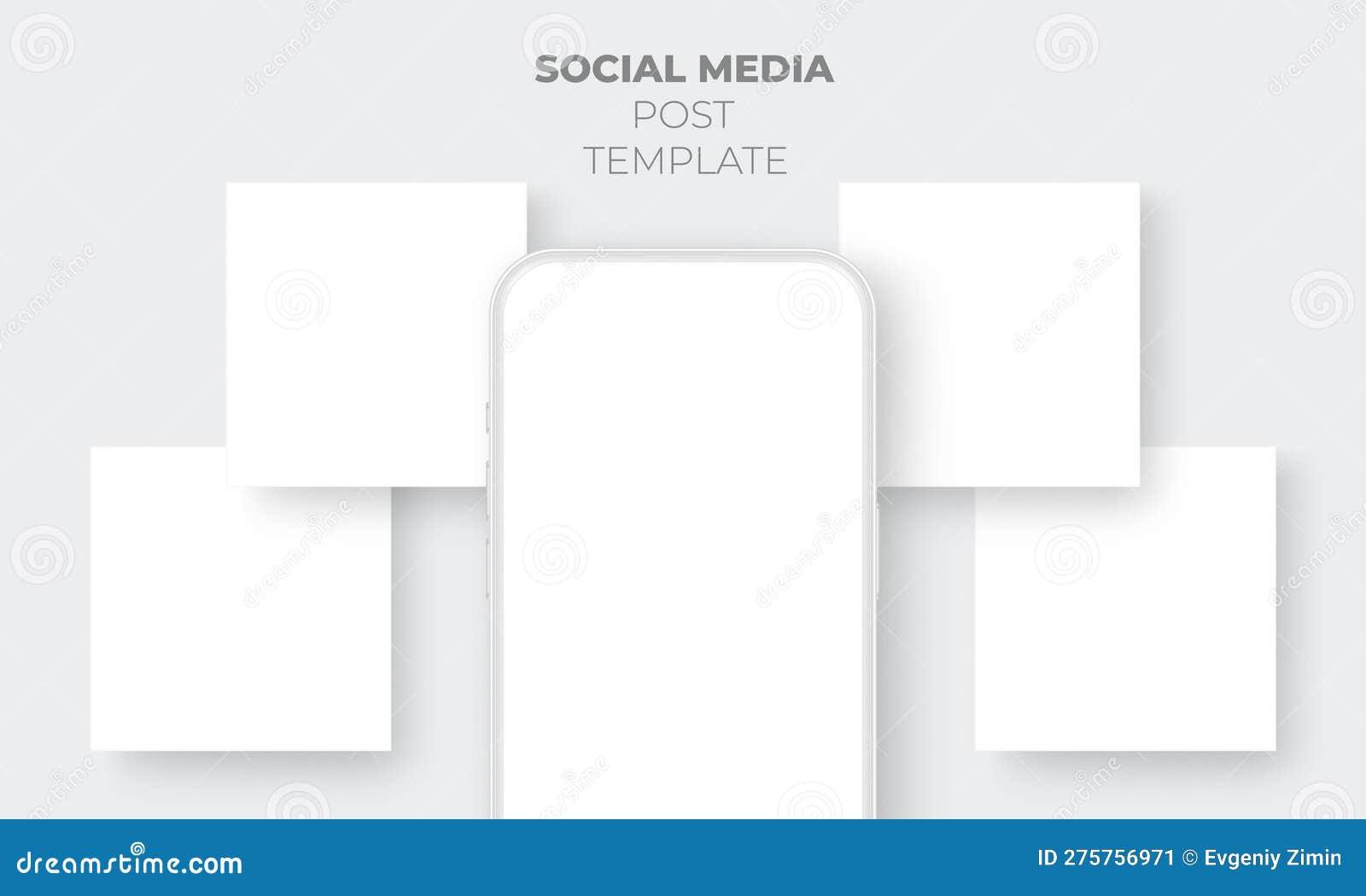 Clay Phone With Blank App Screens Mockup. Present Your Apps Interfaces ...