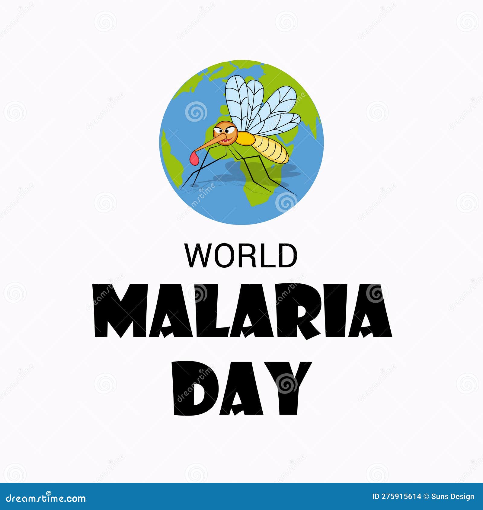 World Malaria Day. stock illustration. Illustration of sick - 275915614