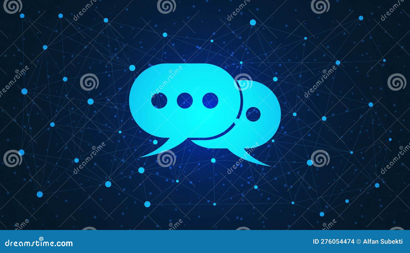 Bubble Chat with Dots and Lines Connection for Digital Communication ...