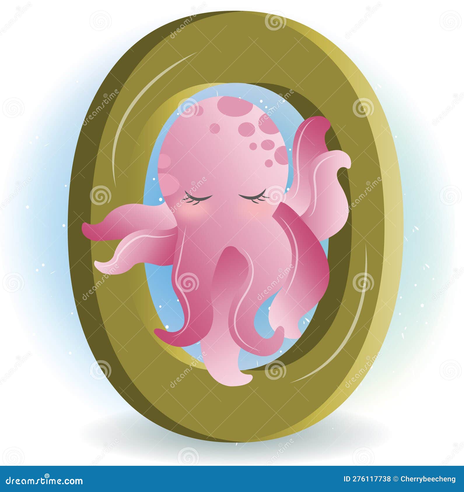 Vector O for OctopuS stock vector. Illustration of letters - 276117738