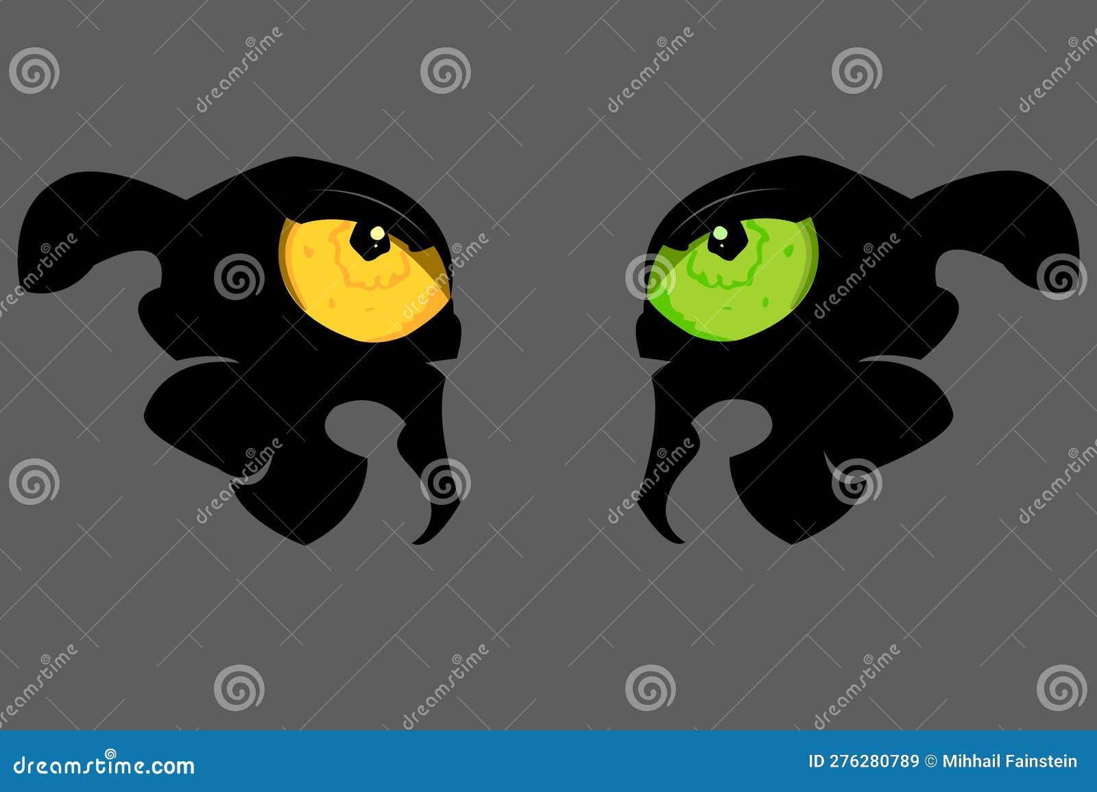 Eyes of wild animal stock vector. Illustration of wild - 276280789