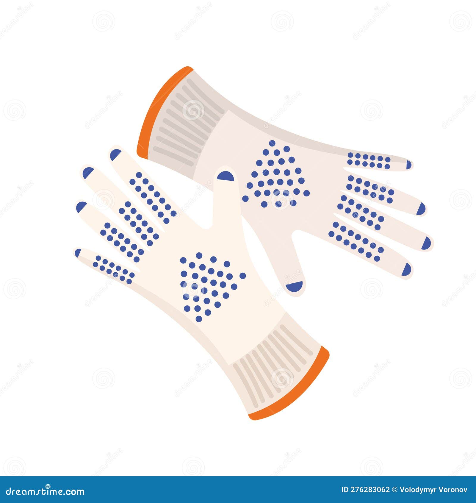 Flat Illustration of Pair of Gloves Vector Icon for Web Design Stock ...