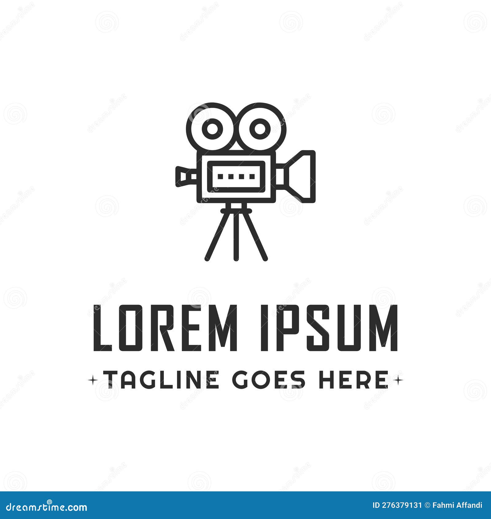 Simple Camera Film Illustration Logo Stock Vector - Illustration of ...