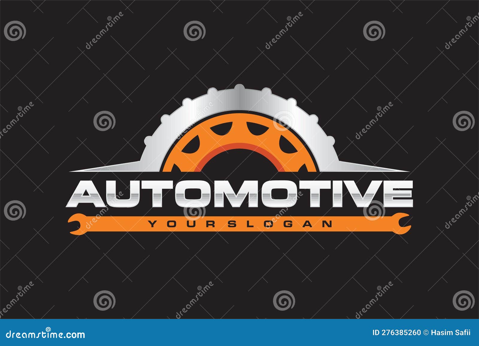Automotive Wheel Gear Emblem Logo Stock Vector - Illustration of tool ...