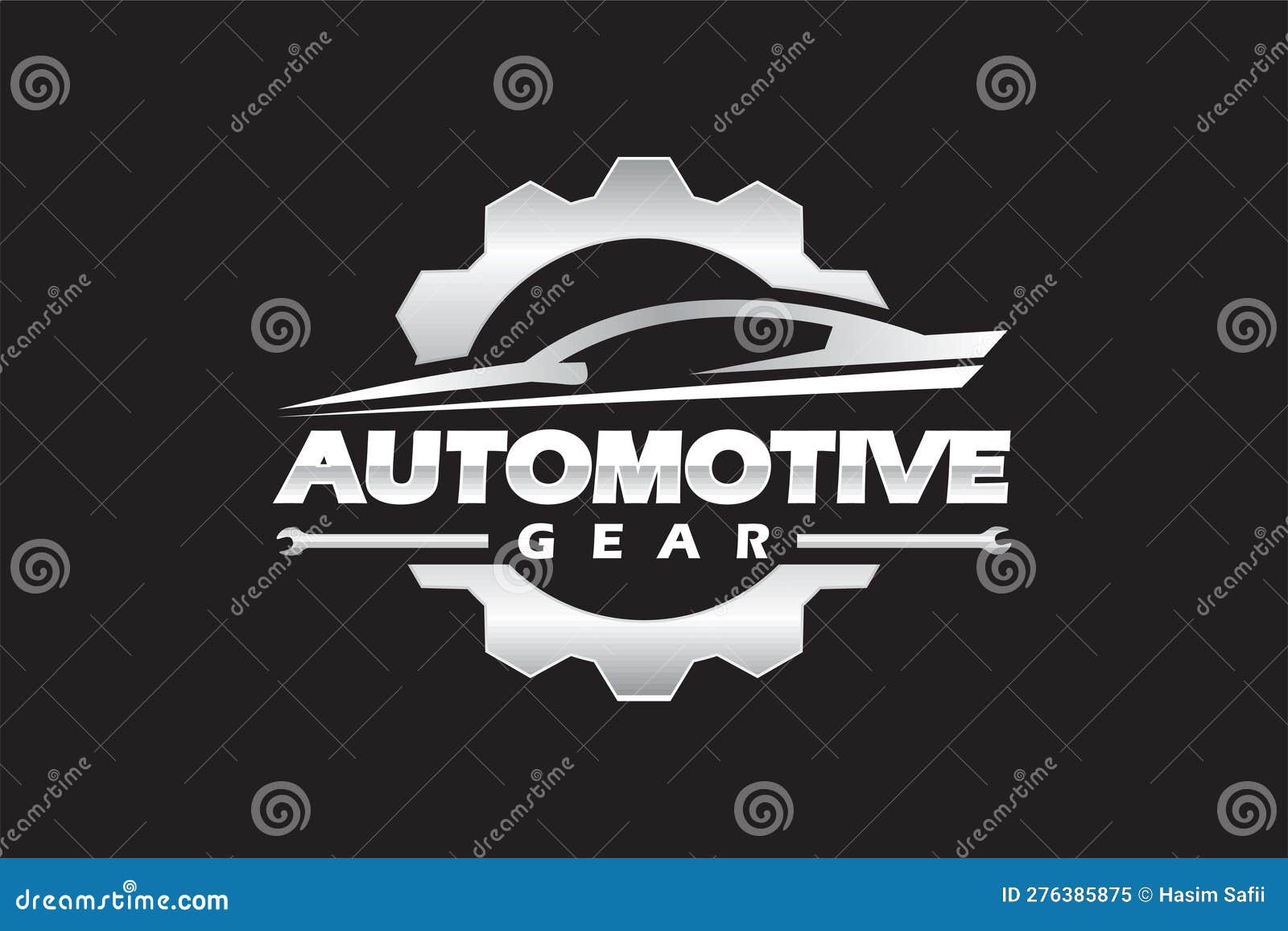 Car fast gear logo emblem stock vector. Illustration of vector - 276385875